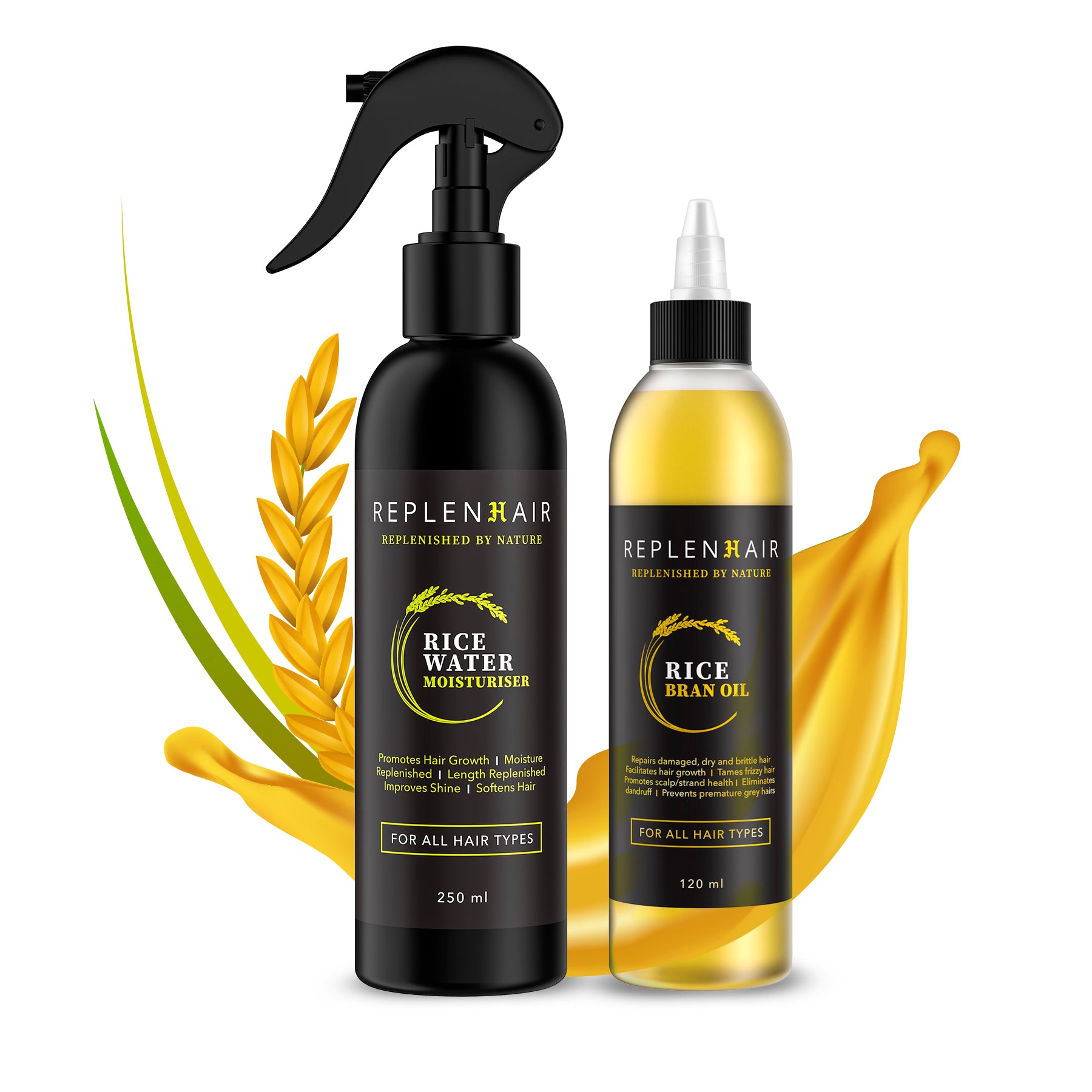 Rice Water Hair Growth Bundle – Replenhair