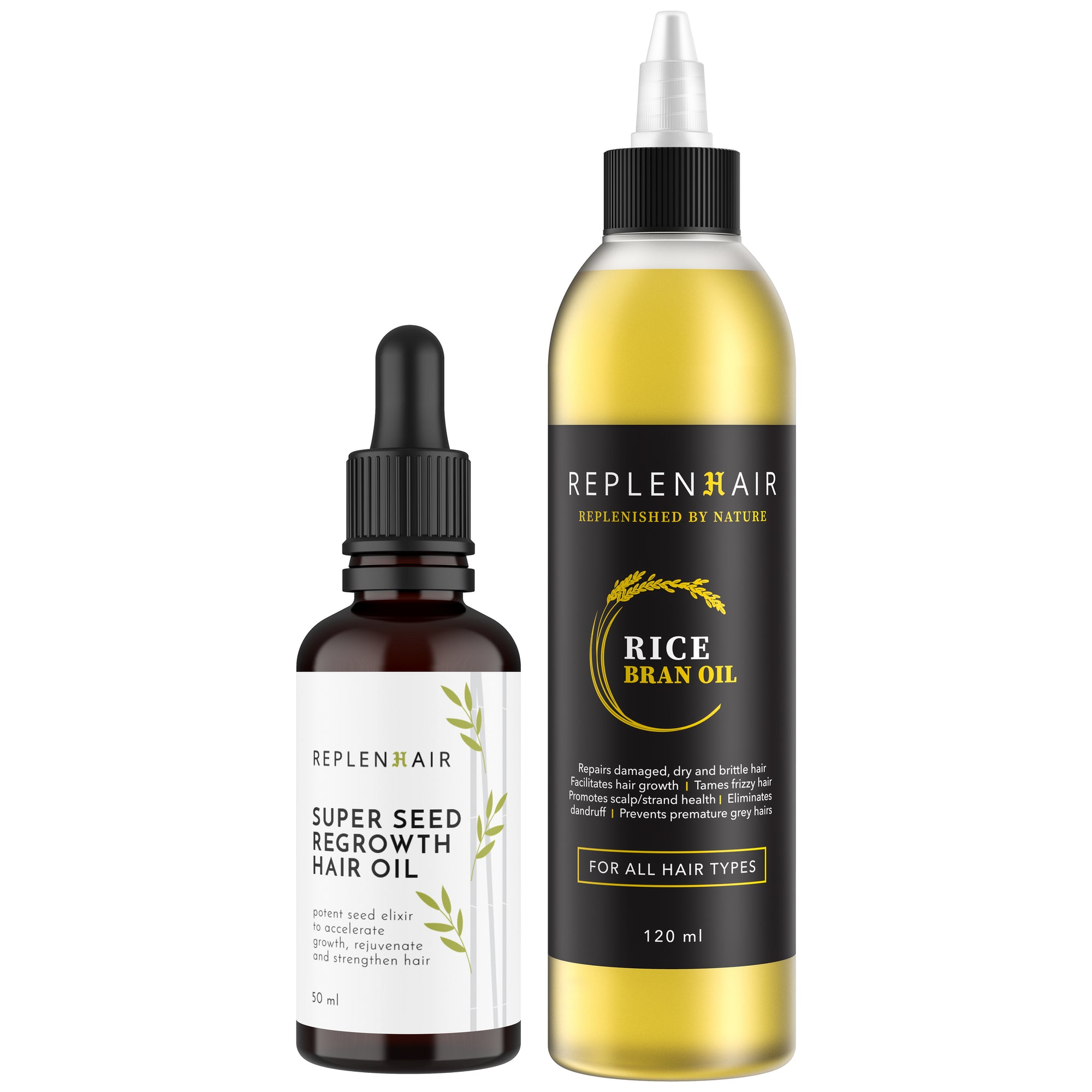 Super Growth Hair Oil Set – Replenhair